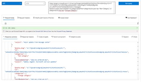 Microsoft Graph Api Filtering On Categories Microsoft Qanda
