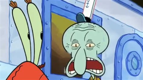 Squidward Yelling At Mr Krabs