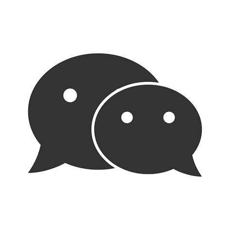 Premium Vector Chat Icon Isolated On White Background