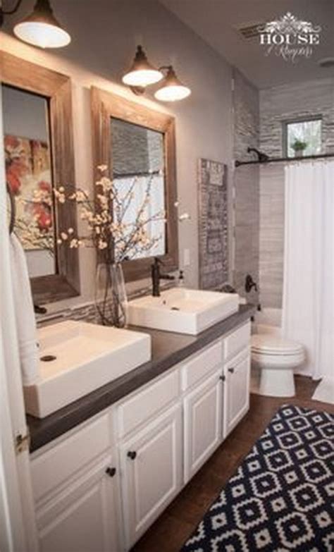 Cool 46 Paint Colors Farmhouse Bathroom Ideas Farmhouse Bathroom