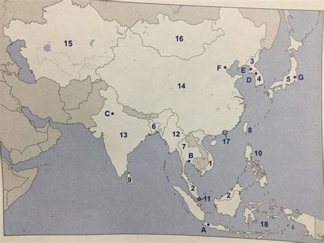 Test Asia Flashcards Quizlet