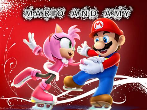 Mario And Amy By Sonamy115 On Deviantart