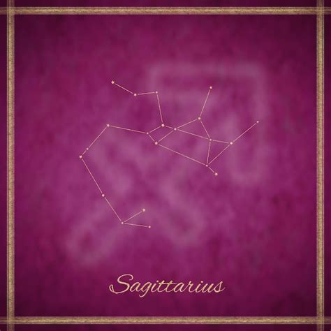 Signo Del Zodiaco Sagitario Símbolo De Sagitario Foto Premium