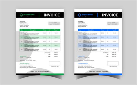 Professional Invoice Template Design 2023 Templatemonster