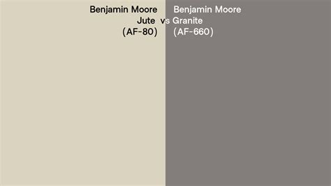Benjamin Moore Jute Vs Granite Side By Side Comparison