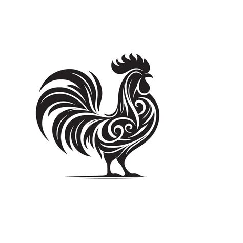 Gallo Silueta Gallo Logo Gallo Icono Negro 46334107 Vector En Vecteezy