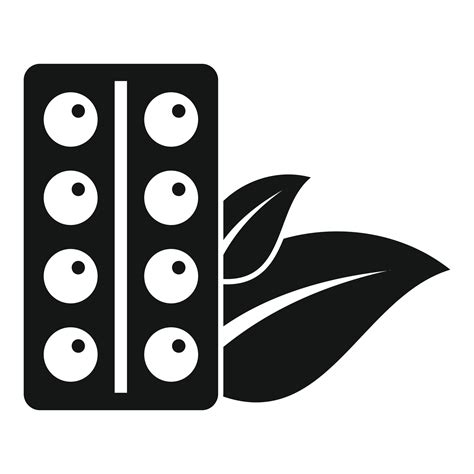 Pill Blister Icon Simple Style 14520782 Vector Art At Vecteezy