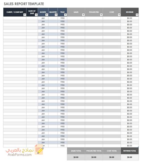 تحميل خطة مبيعات Excel جاهزة لعام 2021 نماذج بالعربي