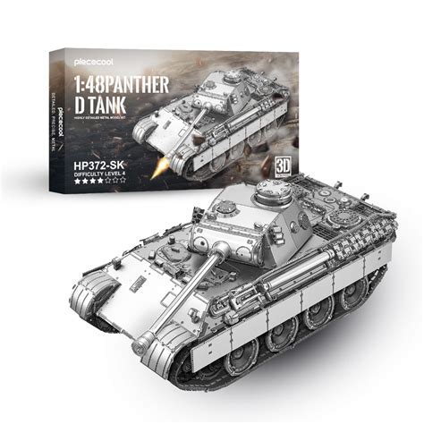 Piececool German 1 48 Panther D Tank Model Kits For Adults Diy Assembling Hobbies Arts And