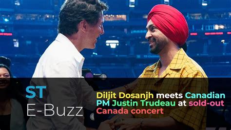 Diljit Dosanjh Meets Canadian Pm Justin Trudeau At Sold Out Canada