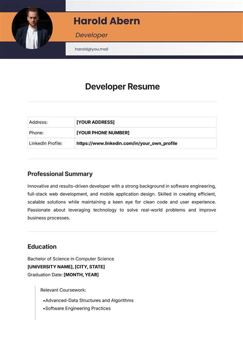 Free Resume Cover Page Template To Edit Online