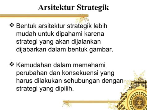 Swot Road Map Arsitektur PPT