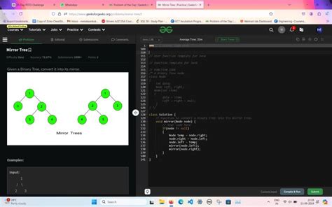Menaka A On Linkedin Geekstreak2024 Geeksforgeeks Deutschebank Codingchallenge Potd