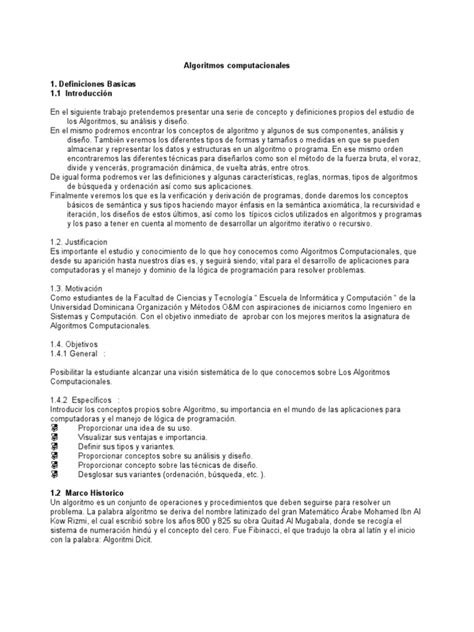 Algoritmos Computacionales Pdf Algoritmos Programa De Computadora
