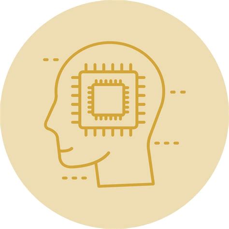Cpu Line Yellow Circle Icon 41655256 Vector Art At Vecteezy