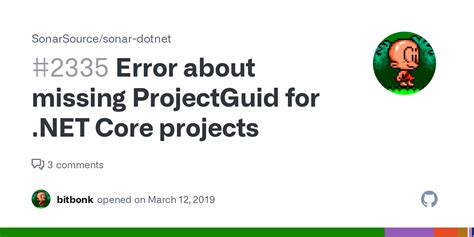 error about missing projectguid for core projects · issue 2335