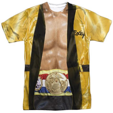 Rocky Yellow Robe Costume Front And Back — Metv Mall