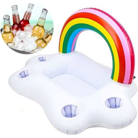 Aiducho Bar Gonflable Flottant Piscine Bouée Piscine Bar Flottant