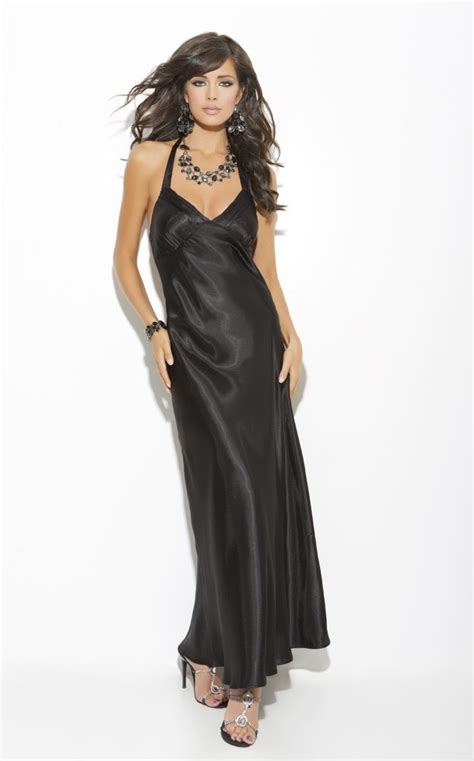 Satin Halter Neck Gown SpicyLegs
