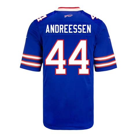 Nike Game Home Joe Andreessen Jersey Authentic Buffalo Bills Uniforms