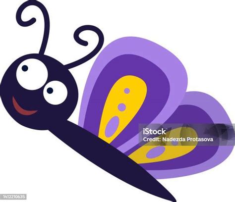 흰색 배경에 나비의 만화 그림 나비의 벡터 일러스트레이션 로고에 대한 아이디어 색칠 공부 책 잡지 옷에 인쇄 광고 곤충에 대한 스톡 벡터 아트 및 기타 이미지 Istock