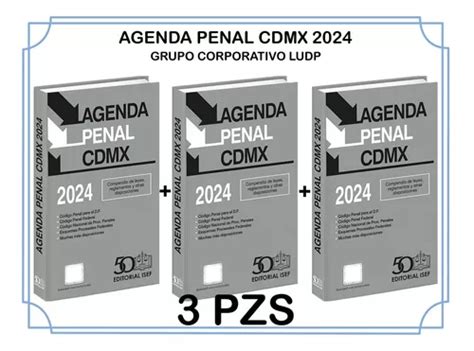 Agenda Penal Cdmx 2024 3 Piezas Envío Gratis
