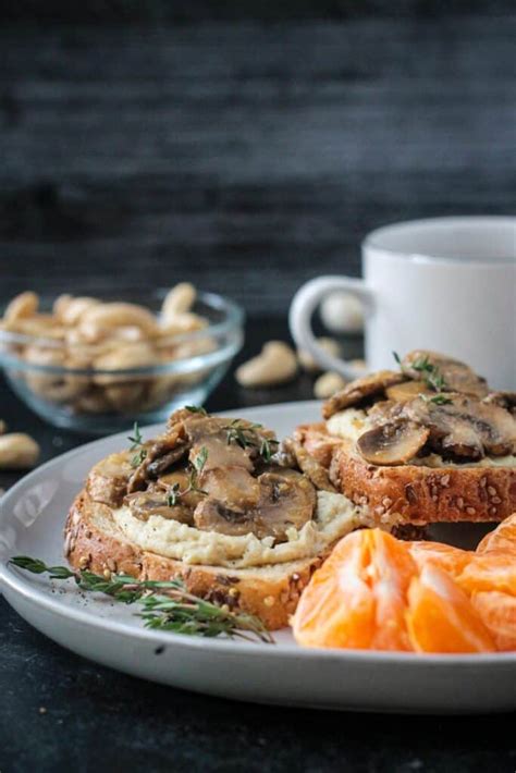 Creamy Mushroom Toast Veggie Inspired