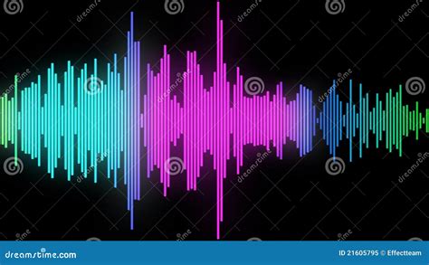Audio Spectrum Glow 04 Stock Illustration Illustration Of Technology