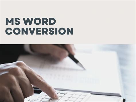 Well Converted And A Formatted Ms Word Document With Professional Style Upwork