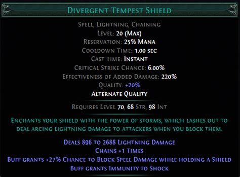 Divergent Tempest Shield Poe 3 25