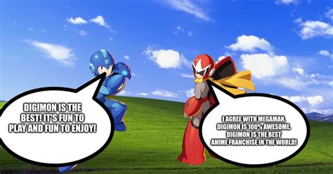 Even Megaman And Protoman Love Digimon Imgflip