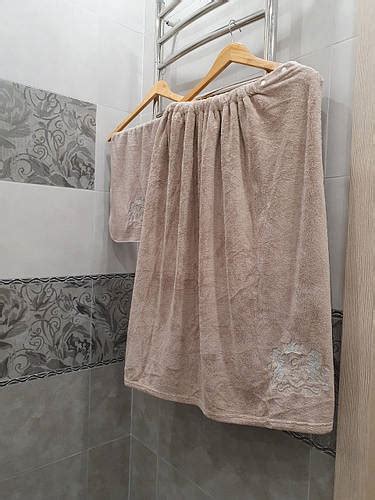 Купити Банний набір кілт і рушник для обличчя Набір для лазні та сауни бежевий Комплект для