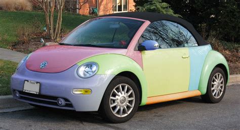 Punch Buggyrainbow Colorful Volkswagen Beetle Convertible