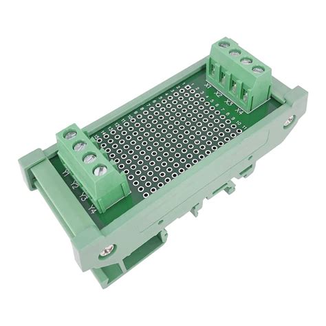 Jienk Prototype 72×30mm Pcb Board With Din Rail Mounting Carrier Housing Compatible With Arduino