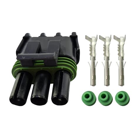 Kit Conector 03 Vias Macho Delphi