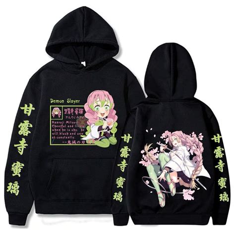 Demon Slayer Kanroji Mitsuri Hoodie Anime Hoodie Hoodie Print Hoodies