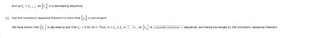 Solved Use The Following Steps To Show That The Sequence Chegg