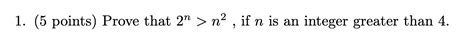 Solved 1 5 Points Prove That 2nn2 If N Is An Integer