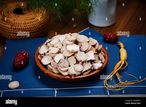 Traditional Chinese Medicine Radix Paeoniae Alba Stock Photo Alamy