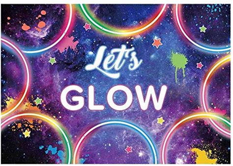Buy Allenjoy Lets Glow Neon Party Backdrop Colorful Laser Ray Splatter
