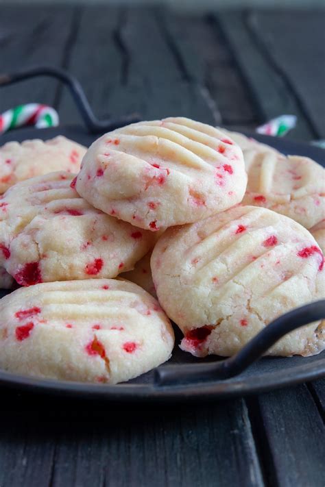 Peppermint Shortbread Cookies Breads And Sweets