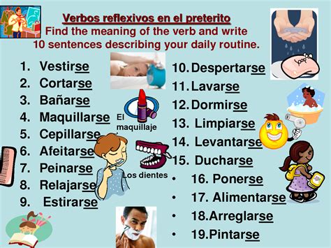 Verbos Reflexivos En Espanol