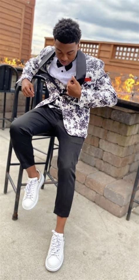 White And Black Suit Gentlemans Guru