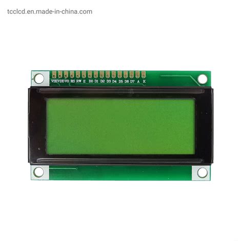 Inch Character Lcd Bit Parallel Stn Yellow Green Monochrome