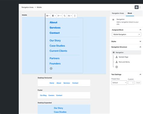 Replace Nav Menus Php With Interface Based On Navigation Block Issue Wordpress