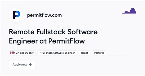 Permitflow Hiring Fullstack Software Engineer • Remote Work From Home Himalayas