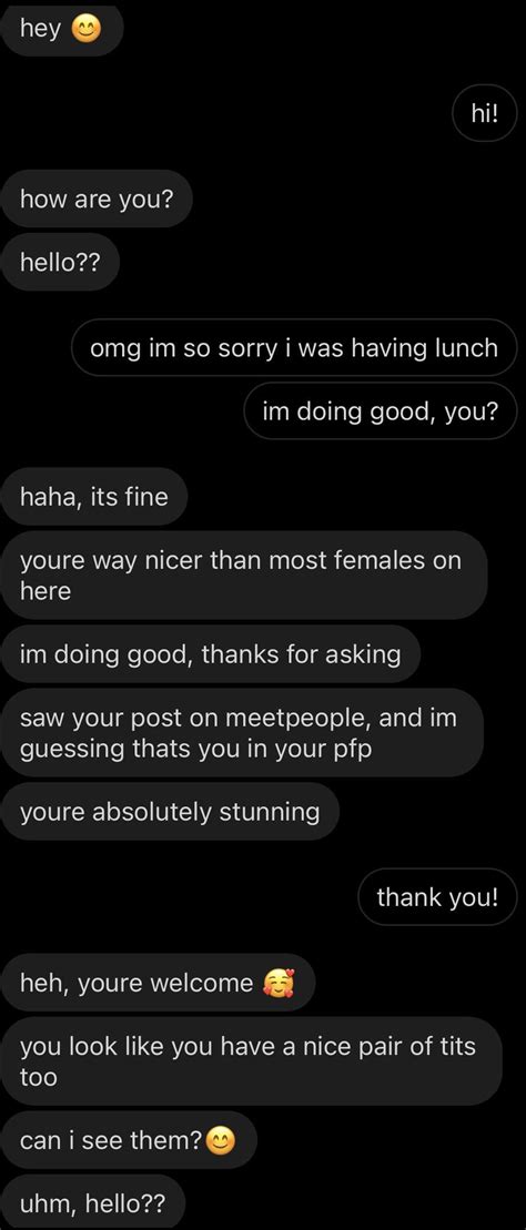 Some Of The Creepy Messages Ive Received Over The Past Year Or So Men