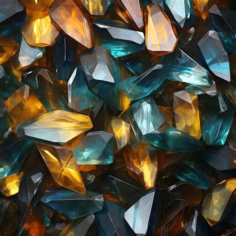 Premium Ai Image Gemstone Facet Texture