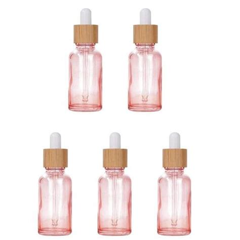 30ml1oz 장미 유리 에센셜 오일 병 대나무 뚜껑 의 고품질 30ml1oz 장미 유리 에센셜 오일
