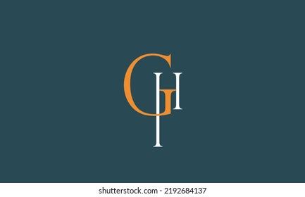 Alphabet Letters Initials Monogram Logo Gh Stock Vector Royalty Free